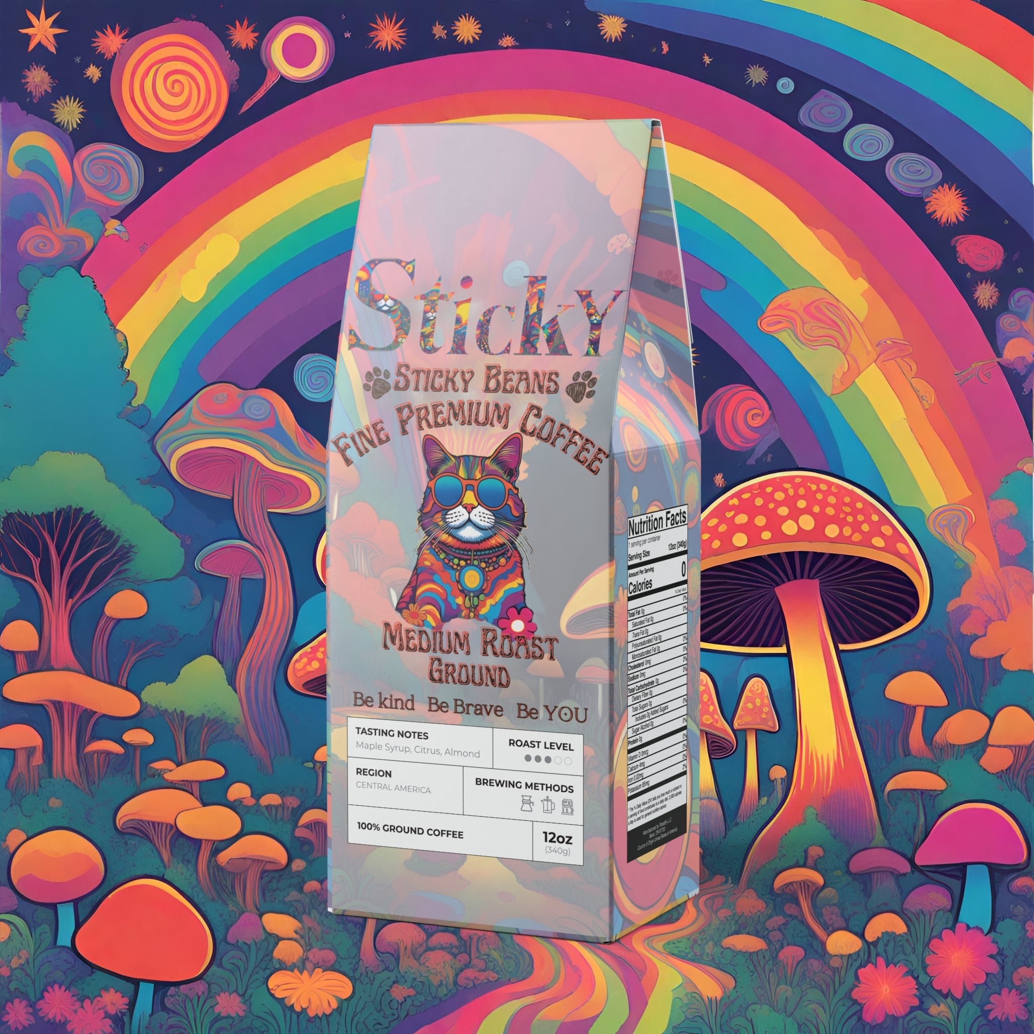 Sticky Beans Premium Roasted Coffee (Medium Roast) – Sticky The Kitty
