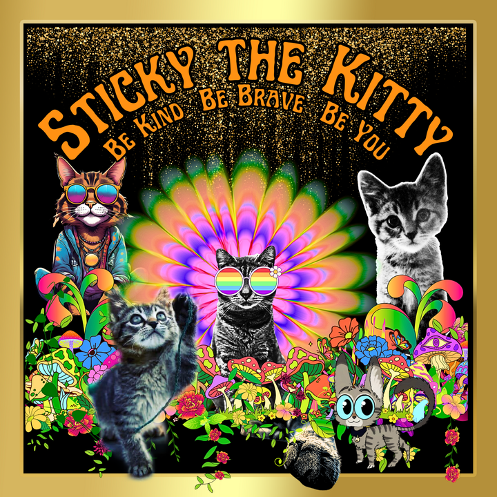 Sticky Books and Stuffies – Sticky The Kitty
