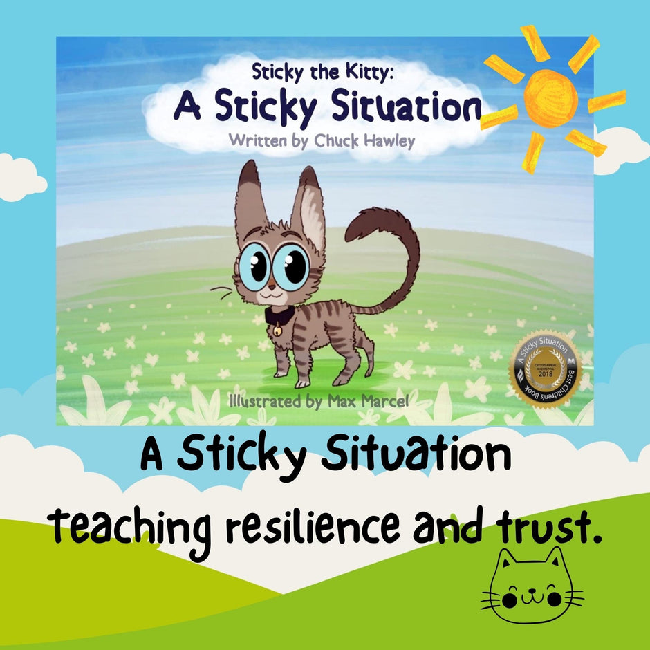 Sticky Books and Stuffies – Sticky The Kitty